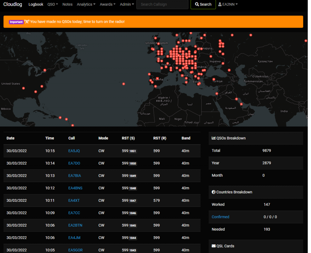 EA2NN – Estación de Radioaficionado